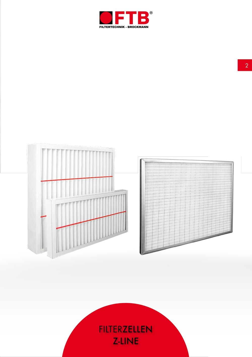 Filter cells/Z-line filters | FTB-Filtertechnik Brockmann
