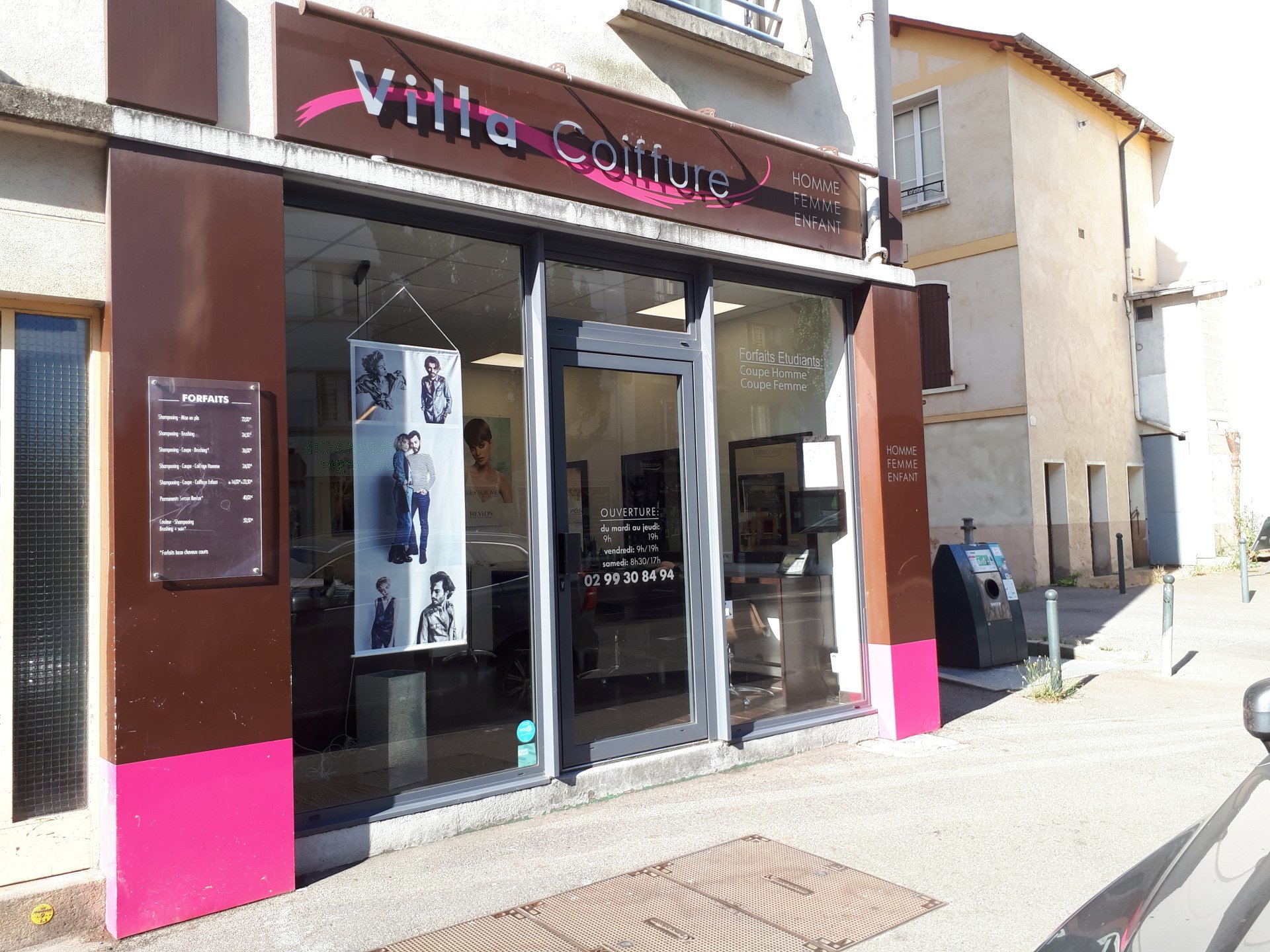 Galerie photos du salon de coiffure Villa Coiffure à Rennes