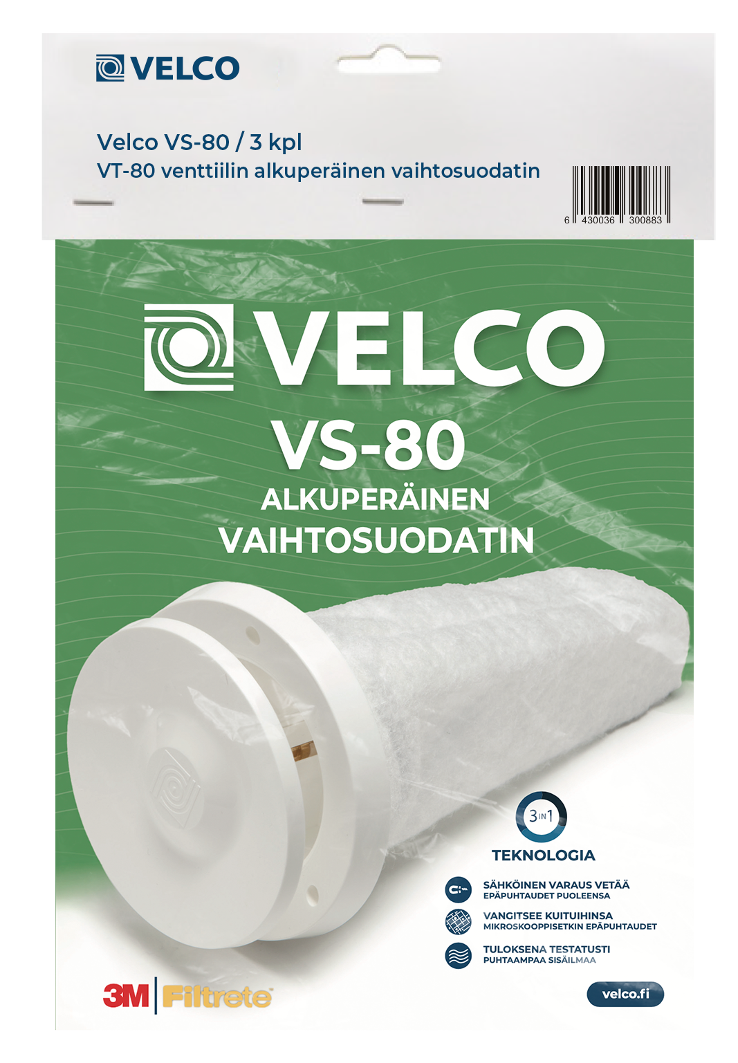 Tuotevalikoima rautakaupoissa | Tutustu Velco-korvausilmaventtiileihin