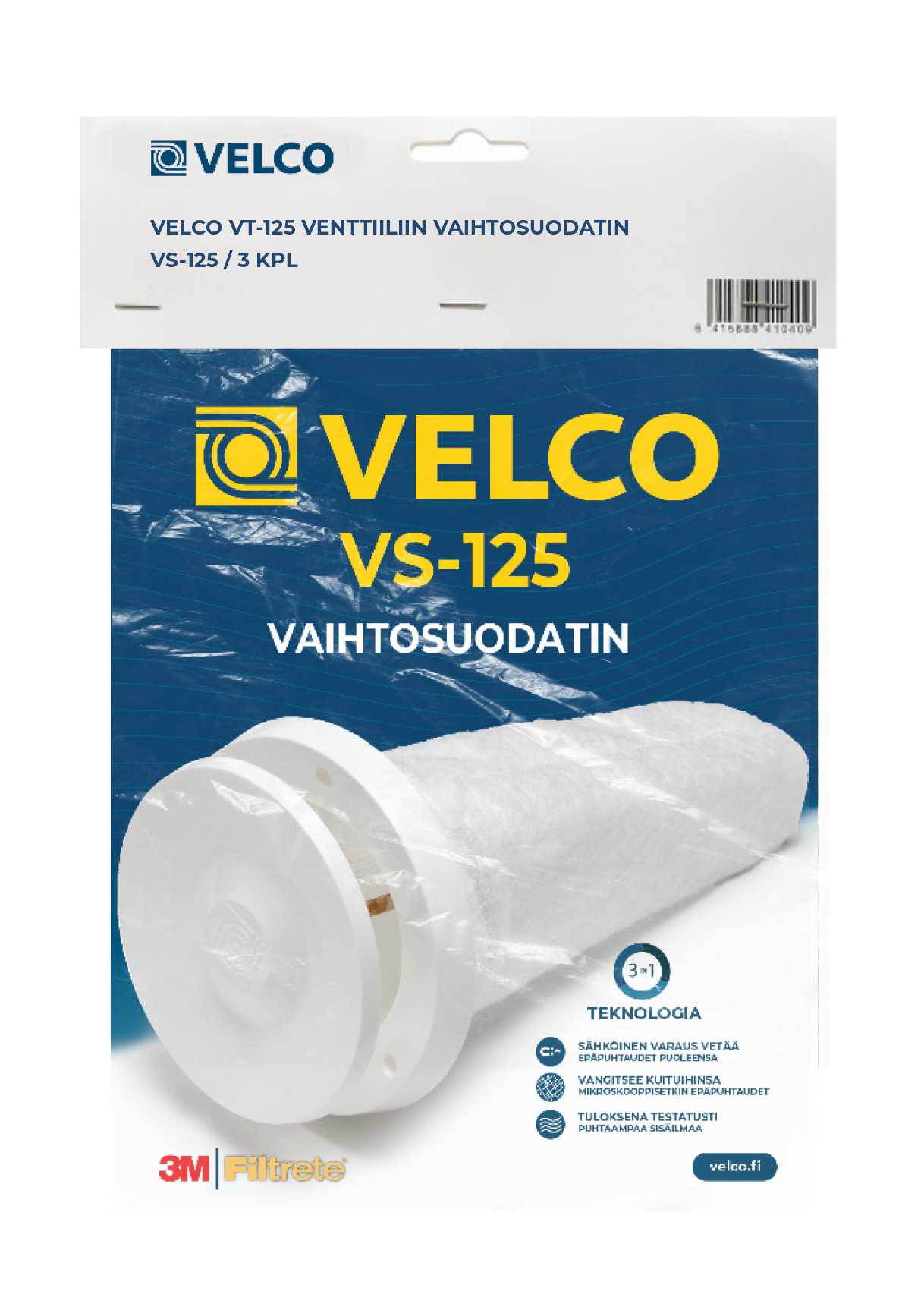 Velco VS-125 suodatin Velco-venttiiliin