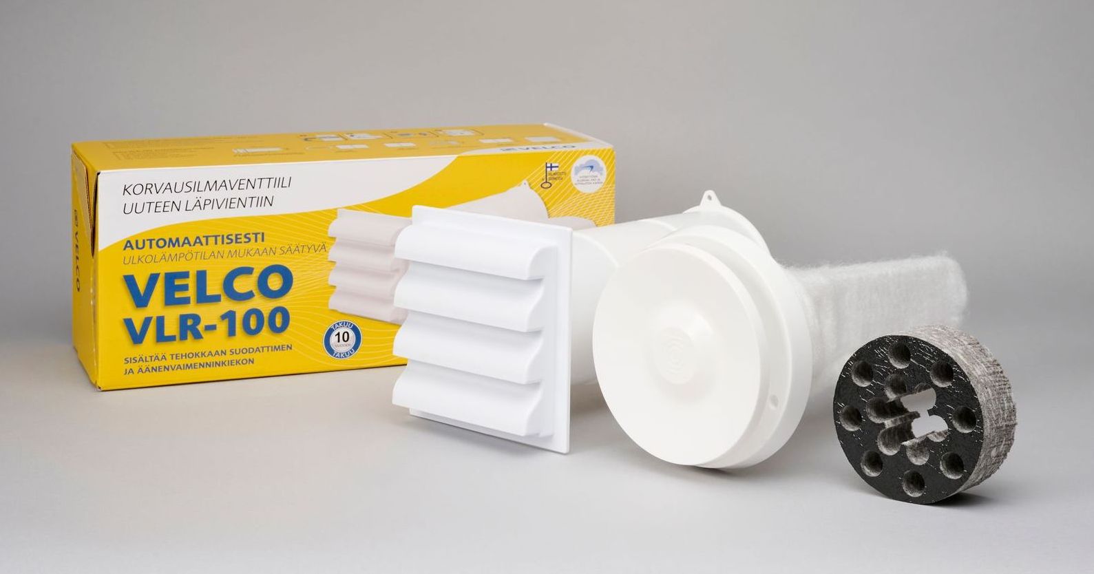 Velco VLR - korvausilmaventtiili uuteen läpivientiin ...