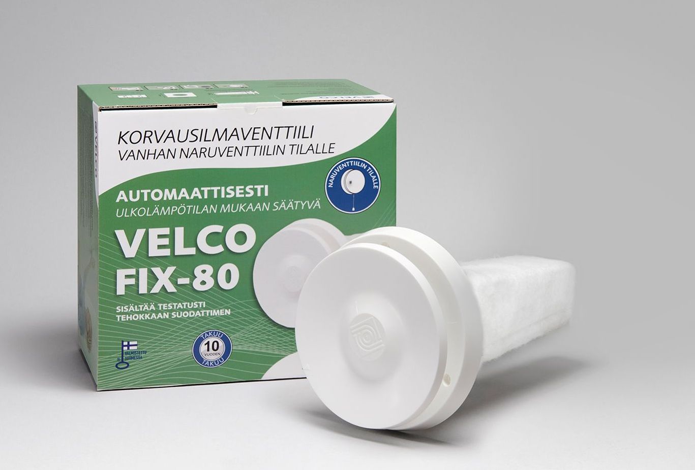Velco FIX - korvausilmaventtiili vanhan naruventtiilin tilalle ...
