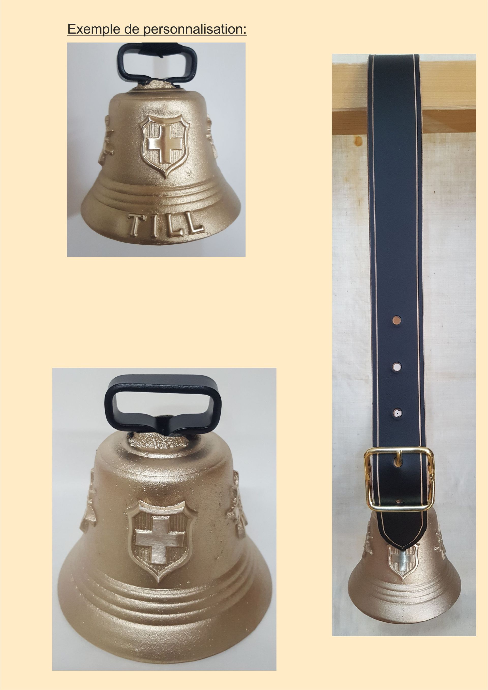 Gamme de Cloches et Courroies Suisses | Cuarnens | Articuir Sàrl