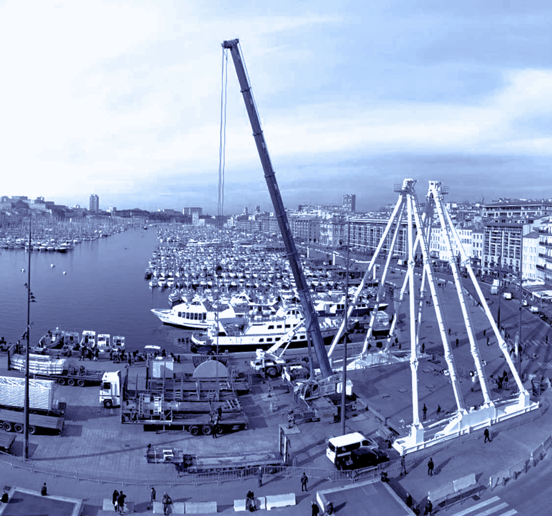 Location grue mobile, chantier, grue de levage | MLTM - Marseille