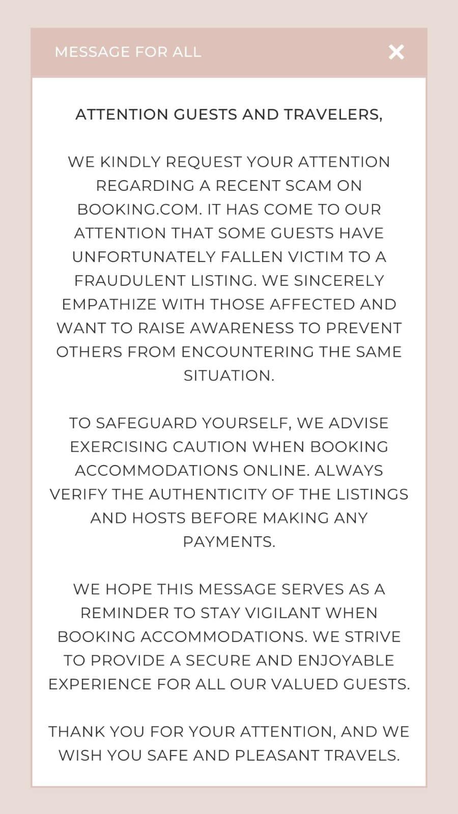 Be Aware of Booking.com Phishing Scams