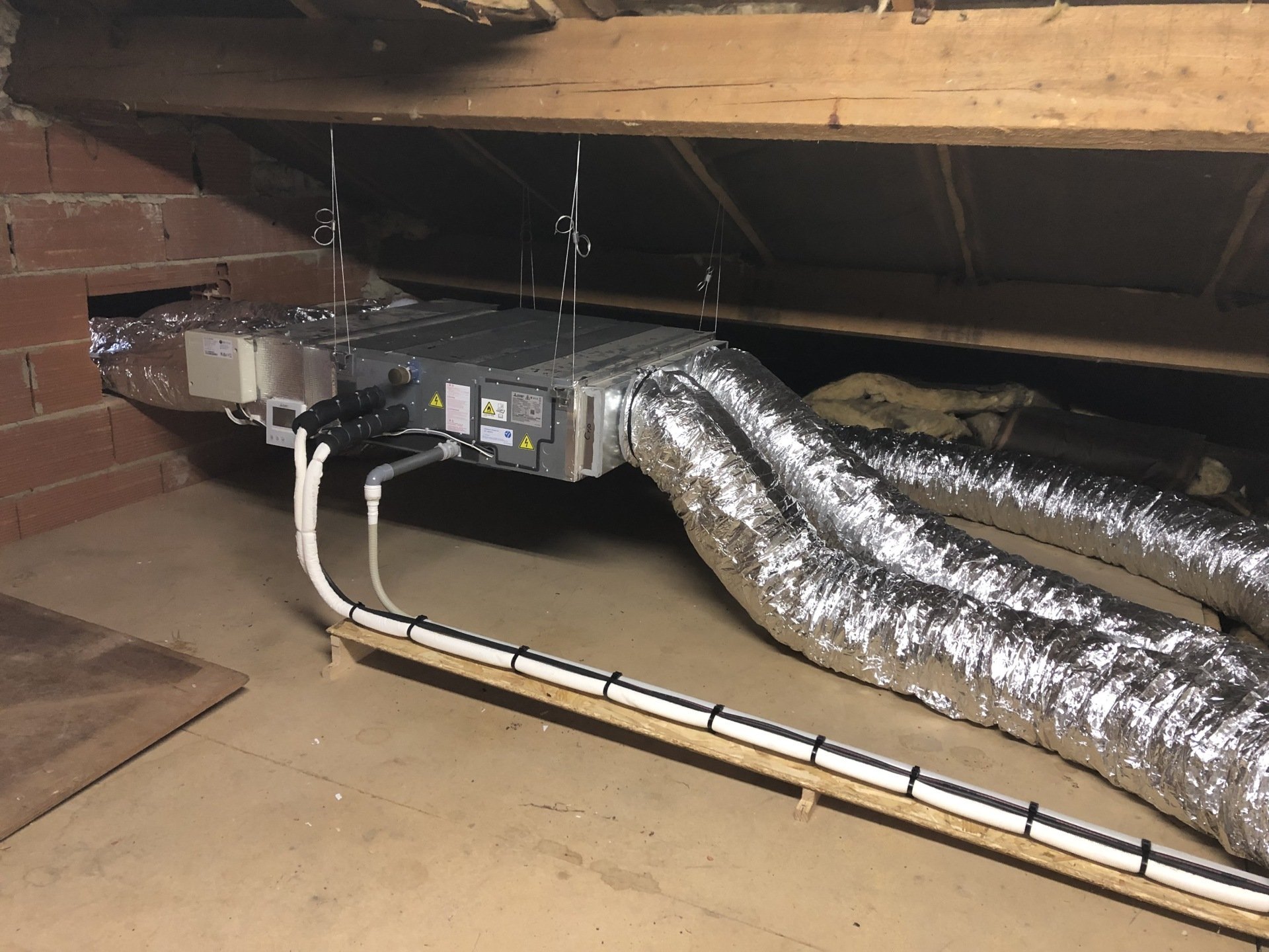 Installation, mise en route de climatisation gainable à Bergerac