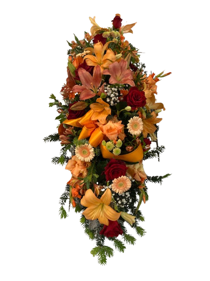 Fleurs de deuil pour rendre hommage à un défunt à Béziers