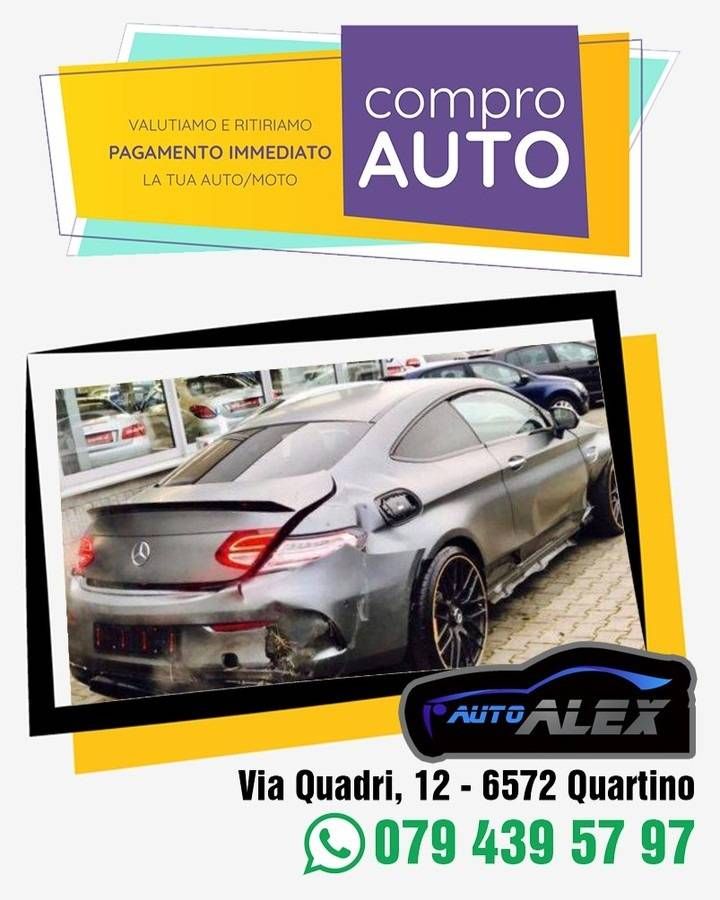 Acquisto di autovetture | Ticino | Compro Auto Alex