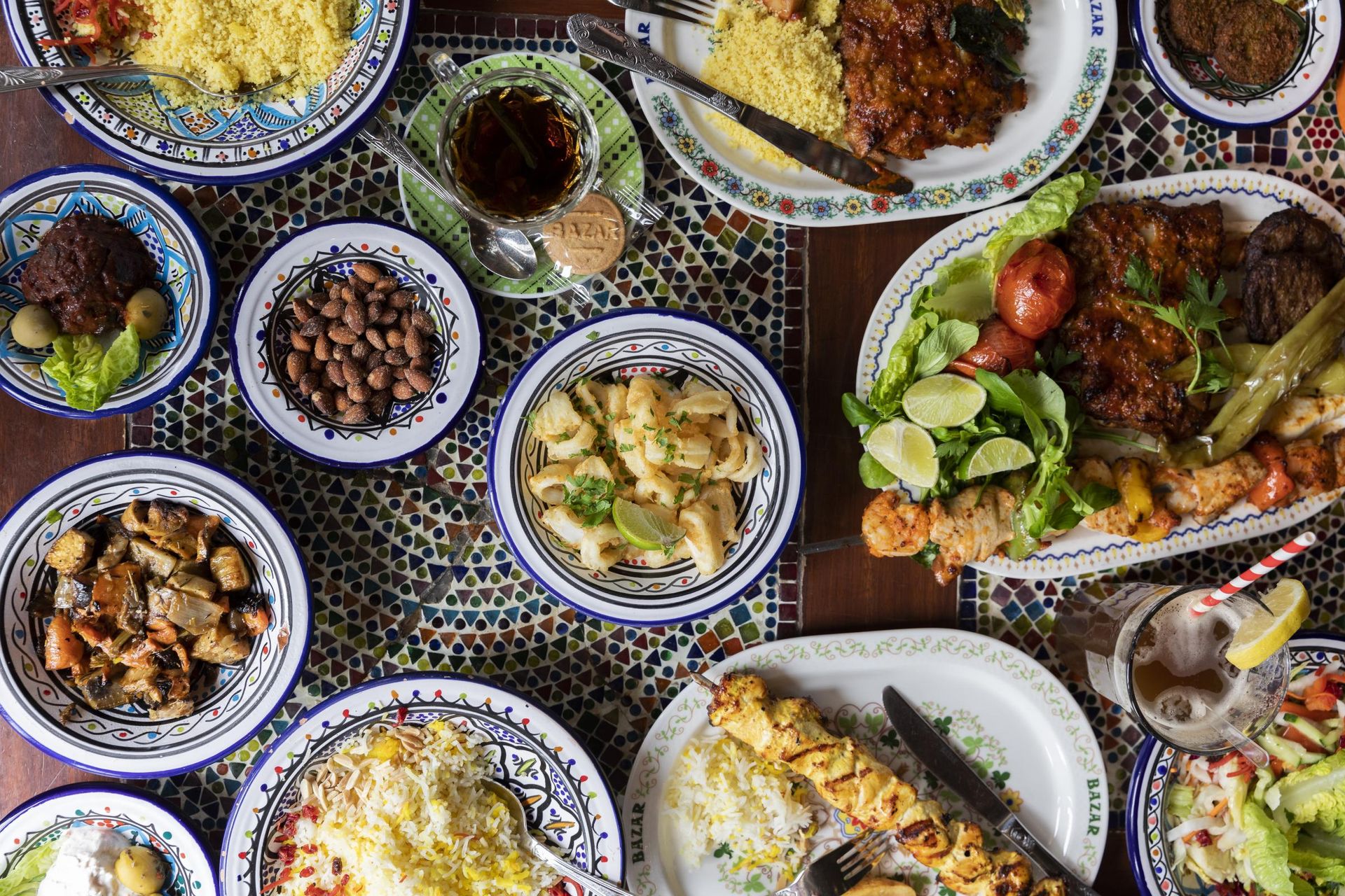 Menukaart Restaurant | Bazar | Rotterdam