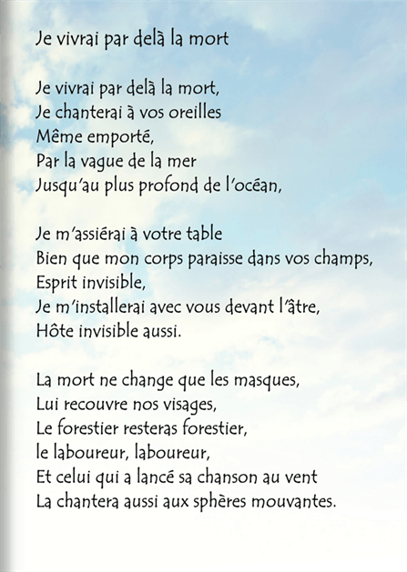 Textes et poèmes pour préparer des obsèques à Haubourdin