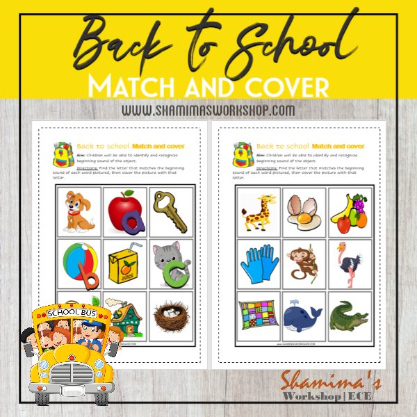 Back to School Preschool Theme