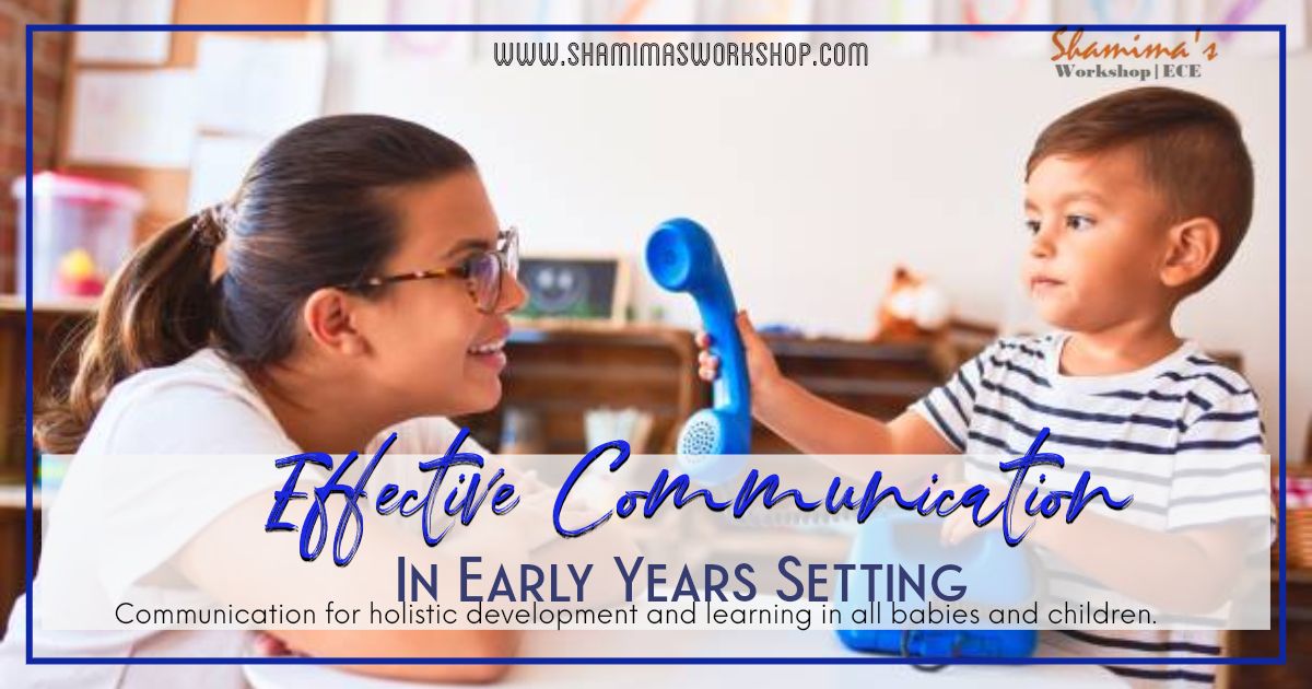 Effective communication in an early years setting