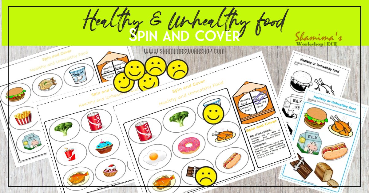 Healthy And Unhealthy Food Coloring Pages [2025]