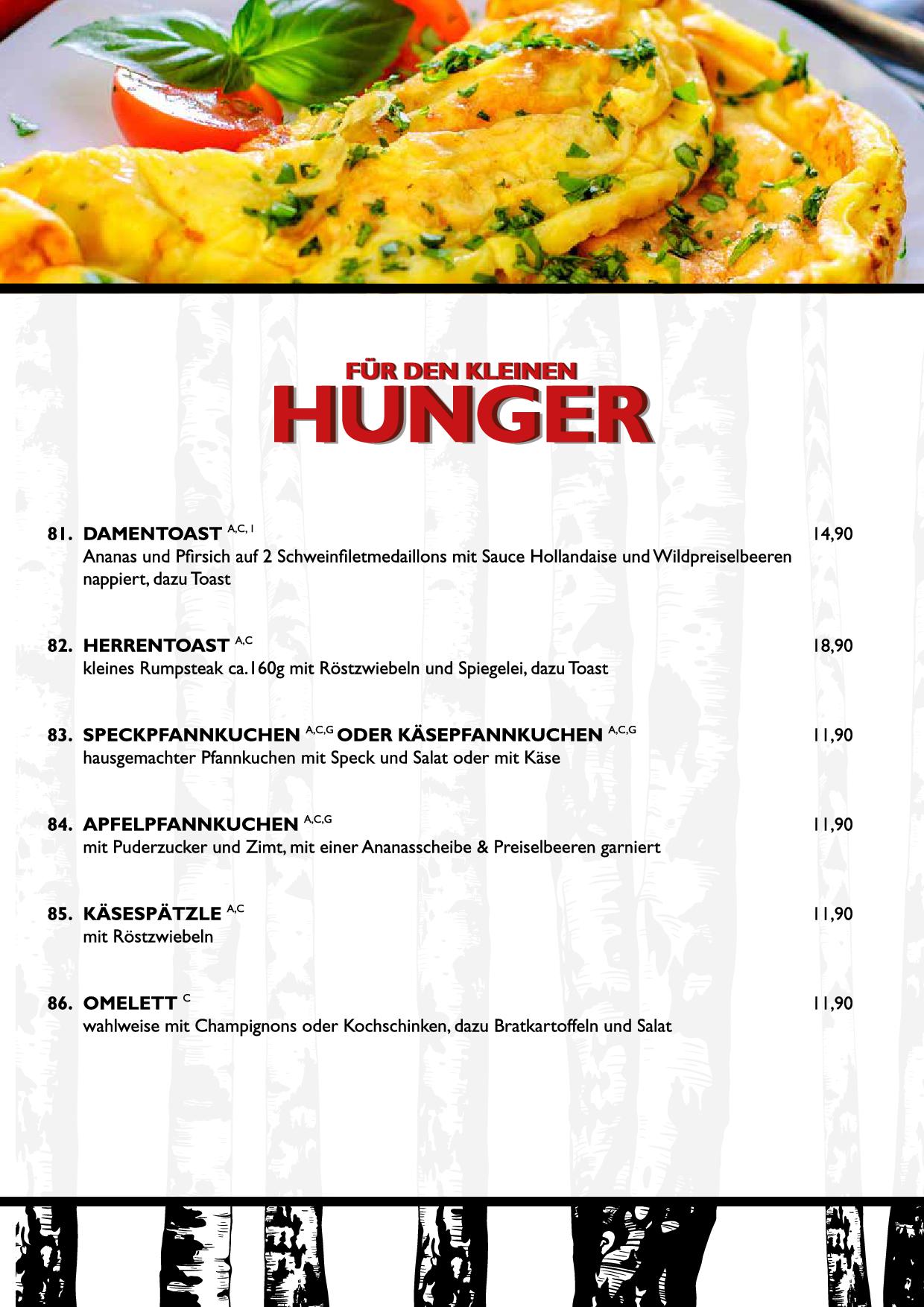 Speisekarte | Langenfeld | Steakhaus Passage-Stube