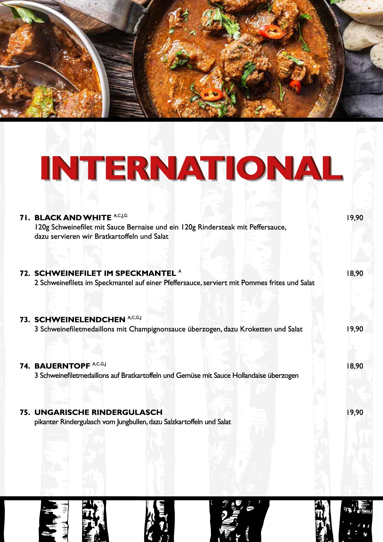 Speisekarte | Langenfeld | Steakhaus Passage-Stube