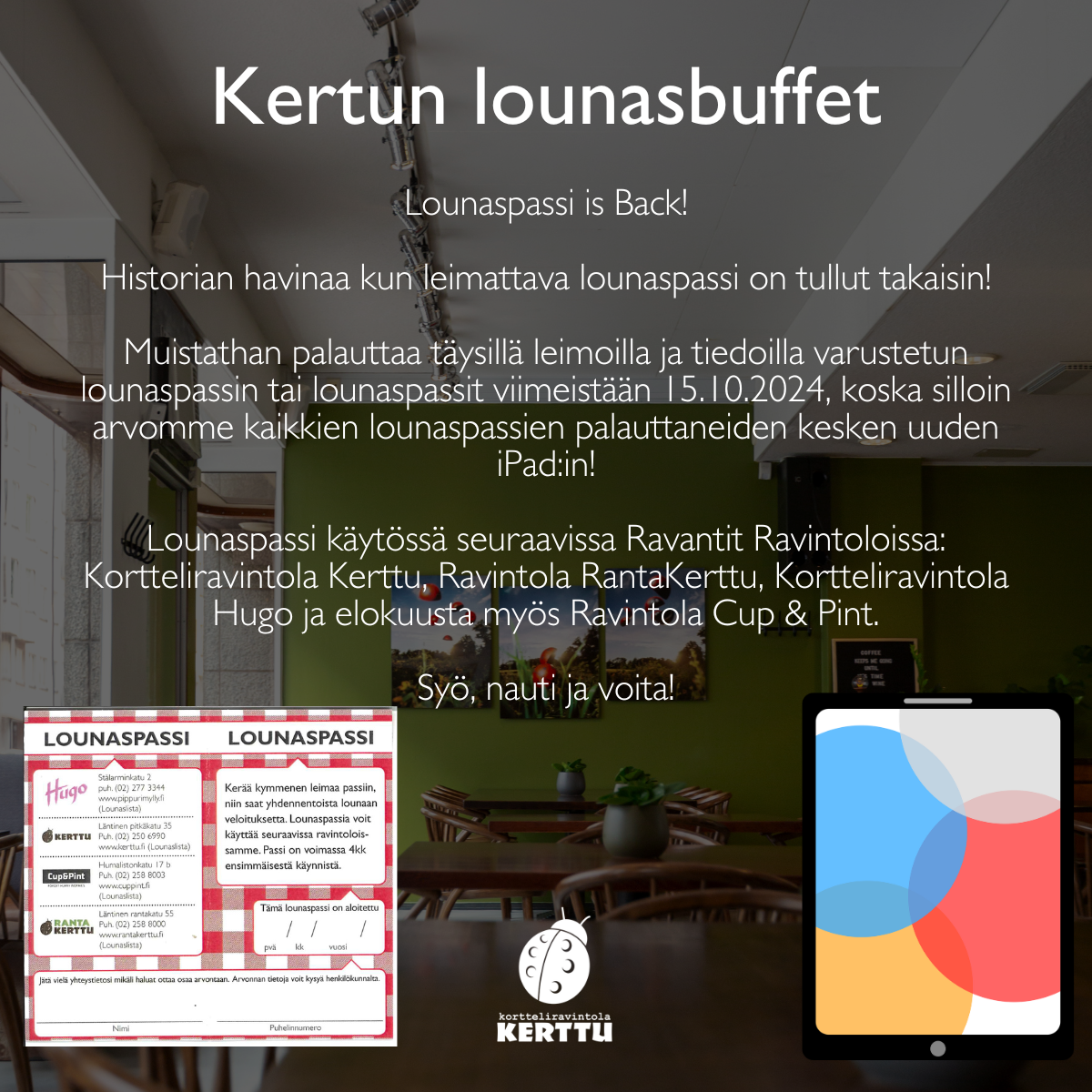 Lounas | Turku | Kortteliravintola Kerttu