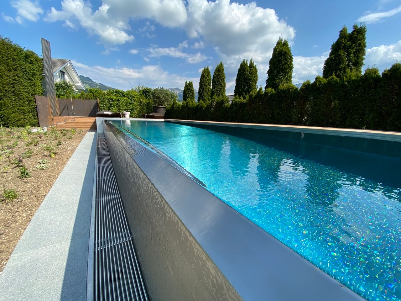 Edelstahlbecken - Pool - Schwimmbad - Ostschweiz