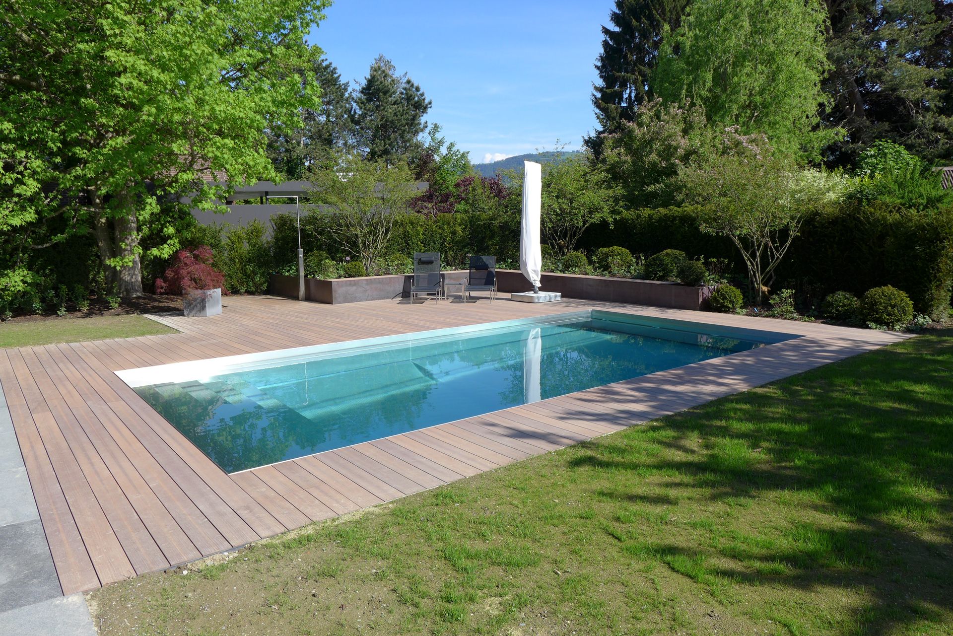 Edelstahlbecken - Pool - Schwimmbad - Ostschweiz