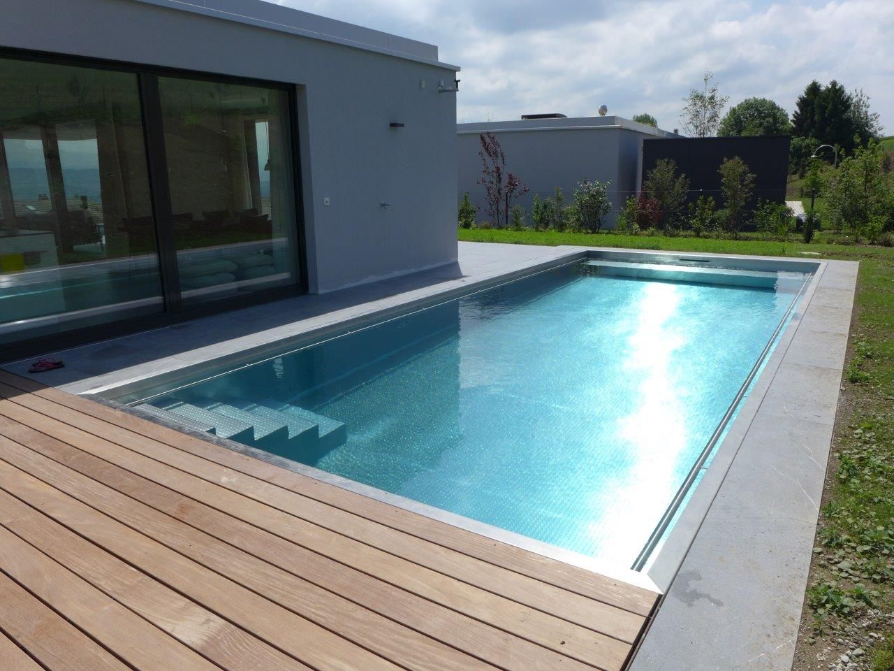 Edelstahlbecken - Pool - Schwimmbad - Ostschweiz