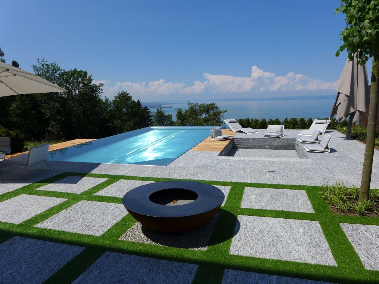 Edelstahlbecken - Pool - Schwimmbad - Ostschweiz