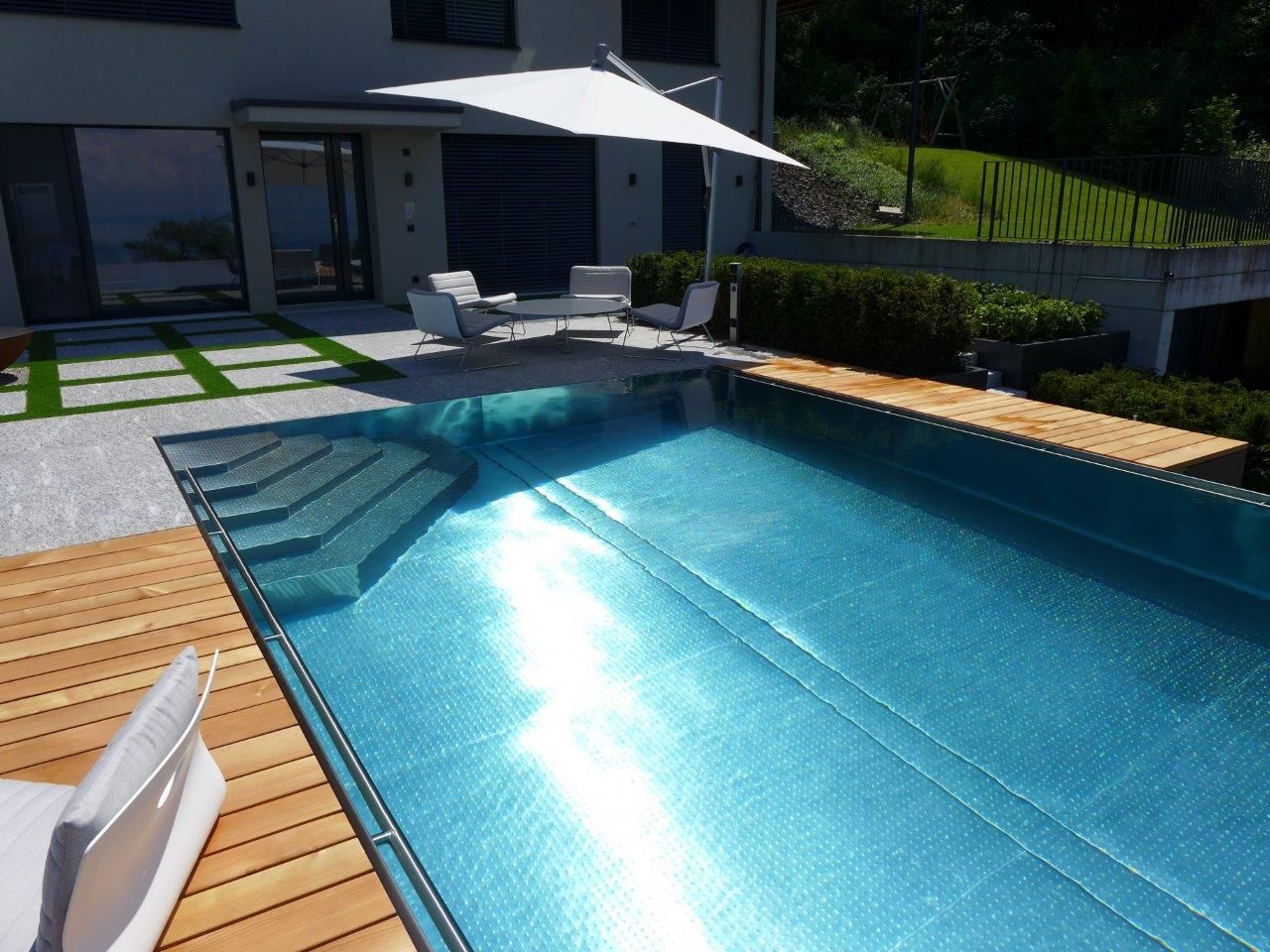 Edelstahlbecken - Pool - Schwimmbad - Ostschweiz